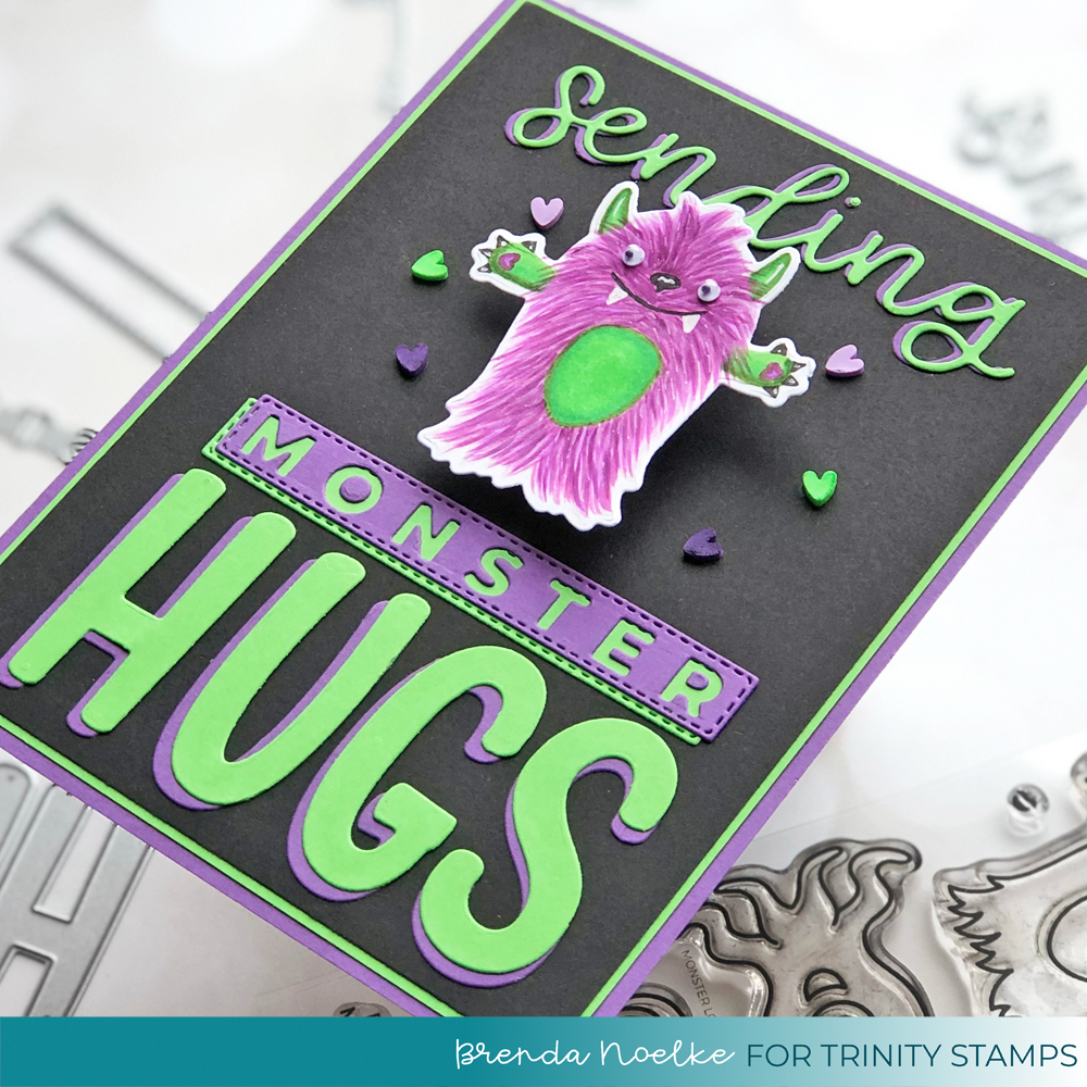 Monster Hugs – Action Wobbler – Trinity Stamps – My PaperCut Creations