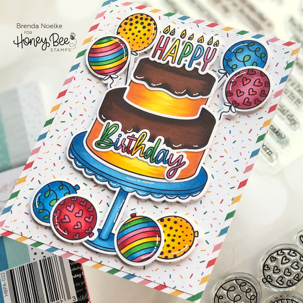Fancy Frosting Birthday Card – Honey Bee – My PaperCut Creations